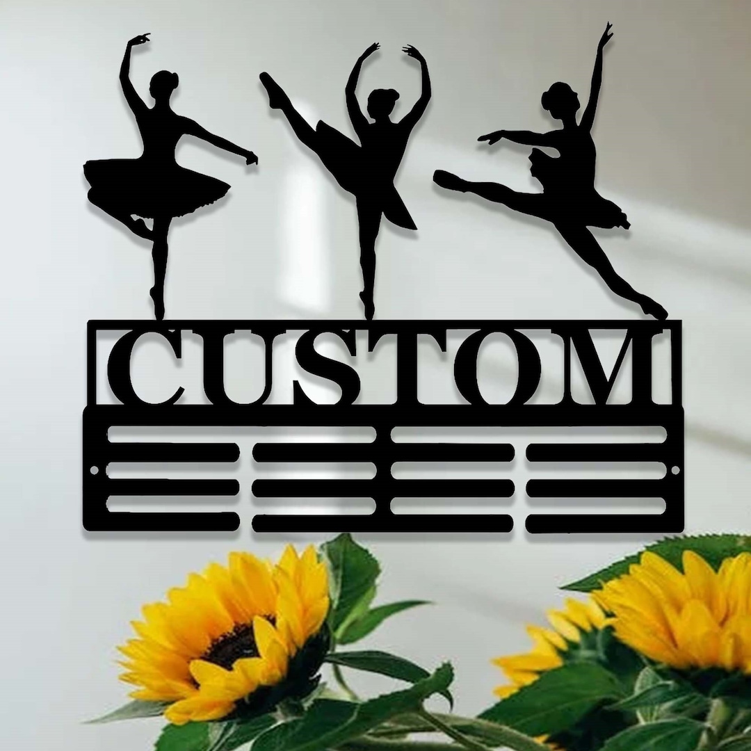 Personalized Dance Award Medal Holder,custom Ballet Dancer Name Medal ...