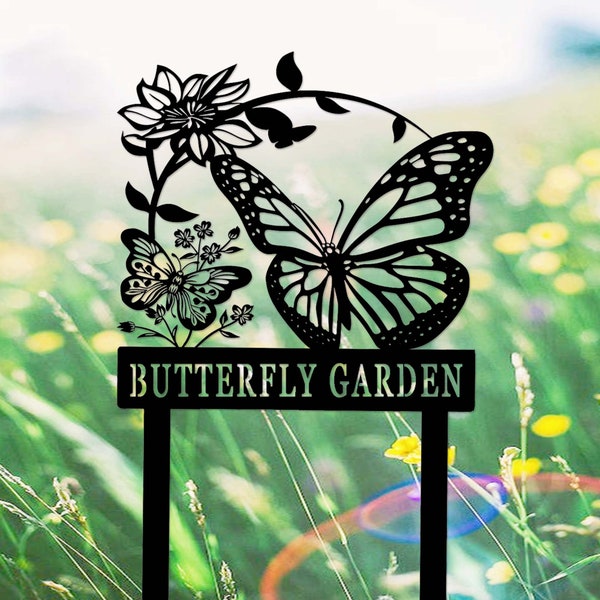 Butterfly Garden Sign - Etsy