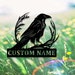 Custom Crow Metal Sign,raven Sign,personalized Black Crow Name Sign ...