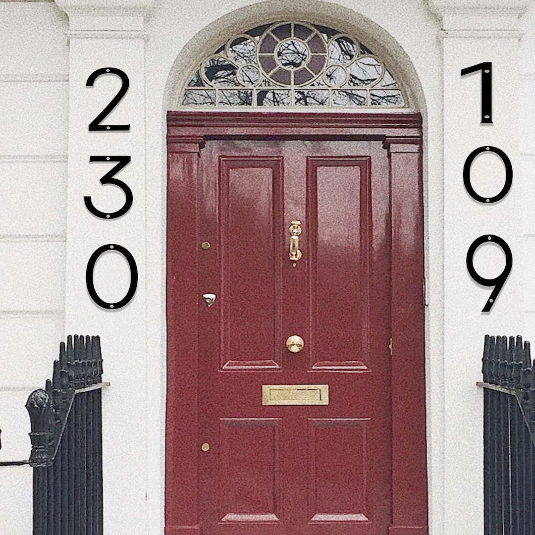 10 Inch House Numbers,modern Farmhouse Apartment Building Home Street ...
