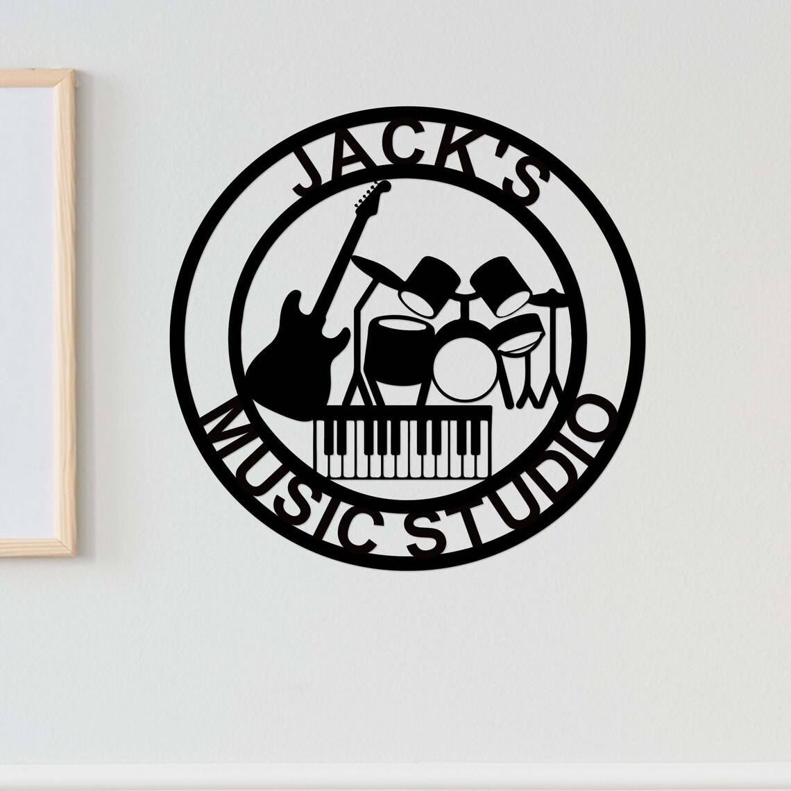 Custom Music Room Metal Sign,musical Instruments Wall Art,personalized ...