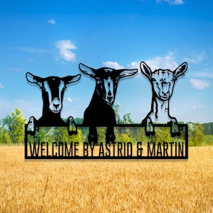 Custom Goat Farm Sign,farm Sign,metal Goat Sign,personalized Goat Ranch ...