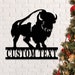 Custom Buffalo Metal Sign,buffalo Bison Metal Wall Art,personalized ...