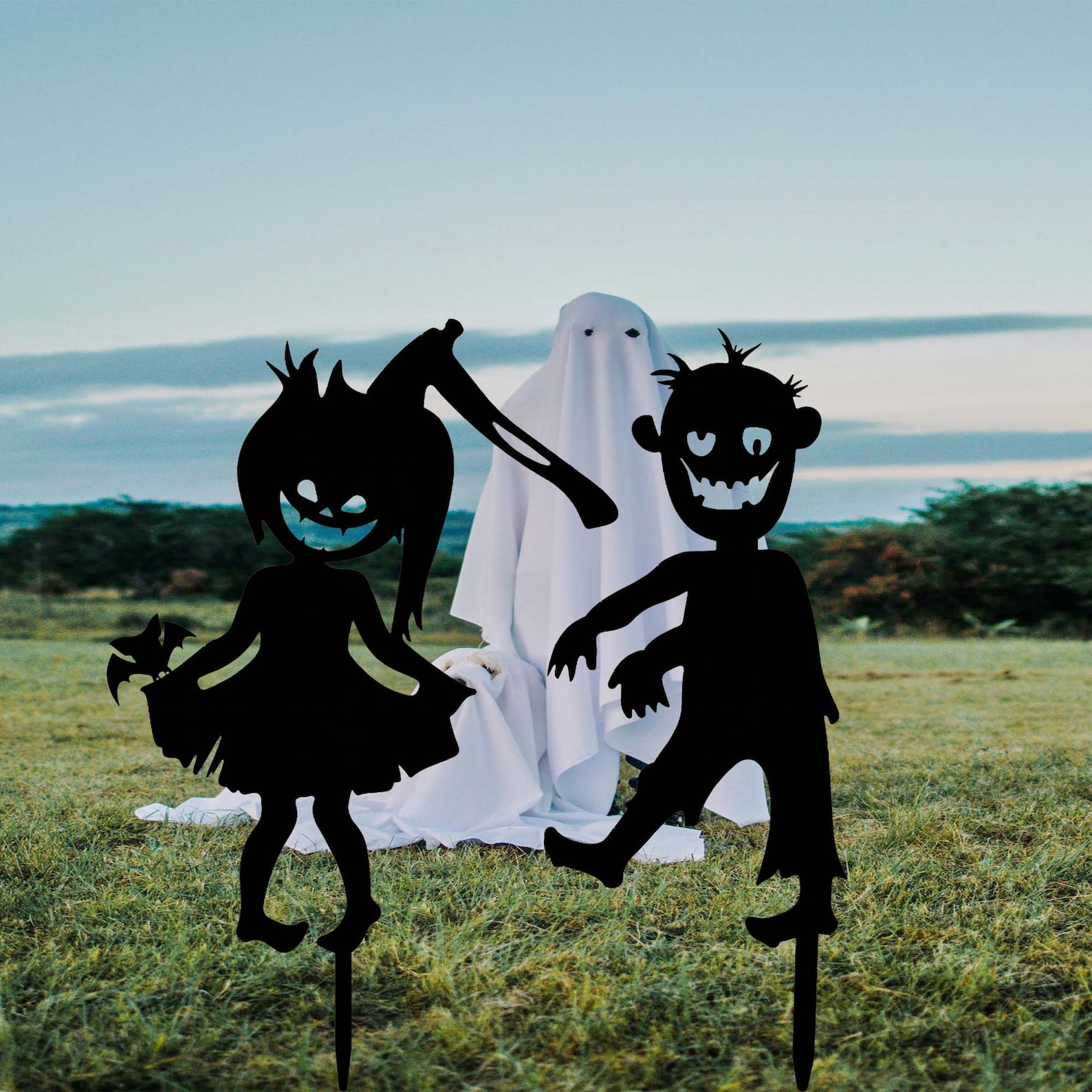 Halloween Zombie Kids Yard Stakeoutdoor Halloween - Etsy