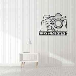 Custom Camera Metal Wall Art,camera Metal Sign,camera Wall Decor,custom ...