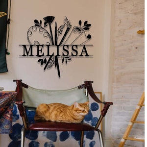 Custom Art Studio Metal Sign,artist Sign,personalized Painter Name Sign ...