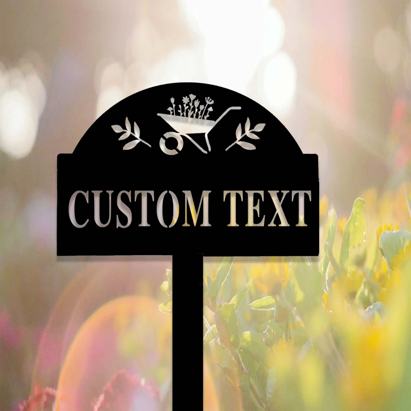 Custom Garden Stake,metal Garden Sign With Stake,personalized Garden ...
