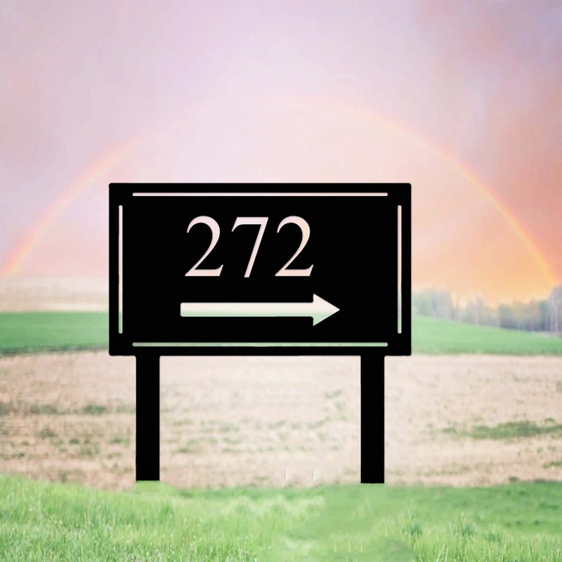 Door Number With Road - Etsy