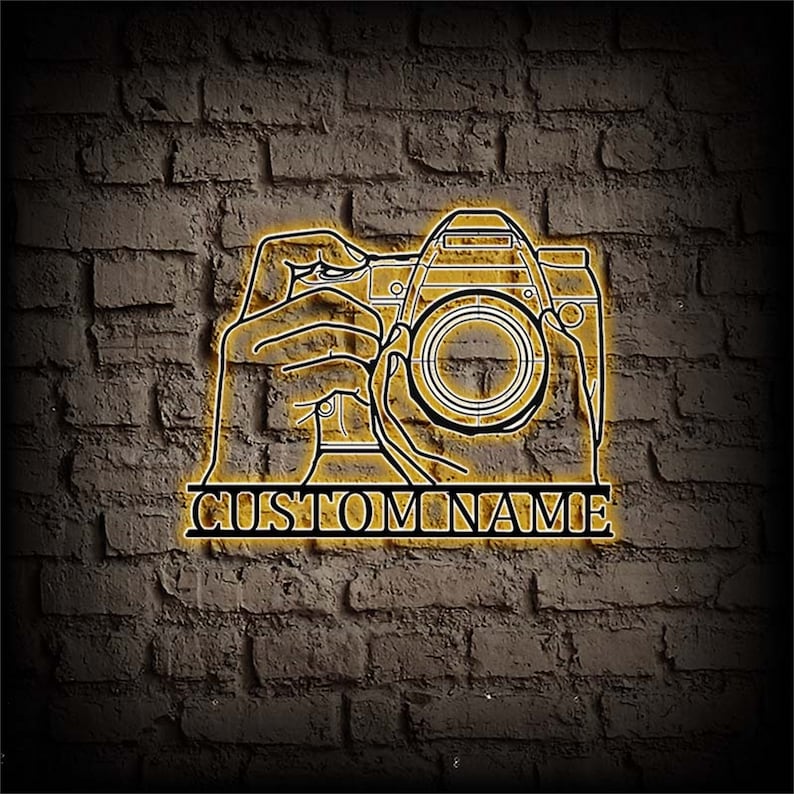 Custom Camera Metal Wall Artcamera Metal Signcamera Wall - Etsy