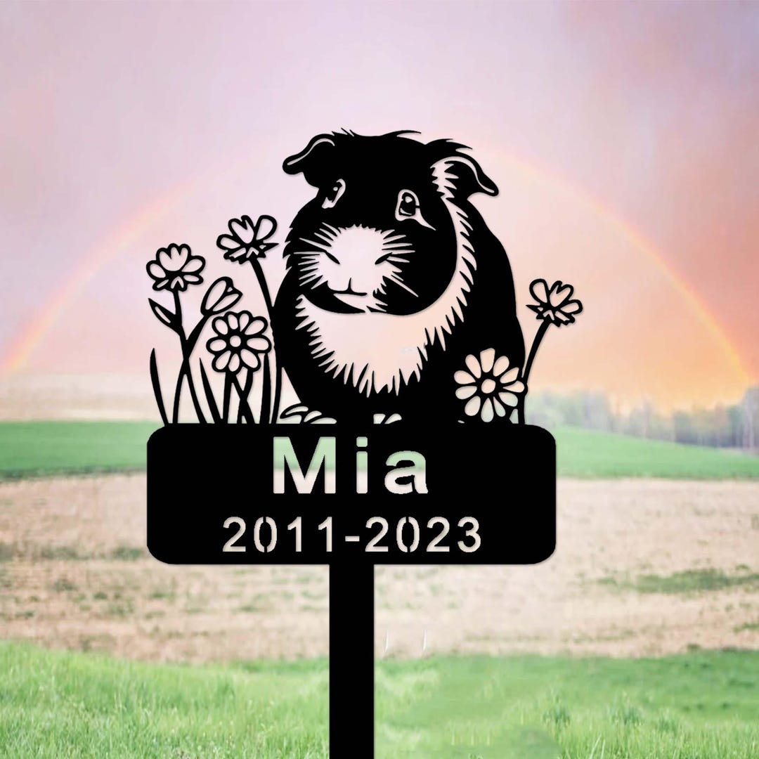 Custom Guinea Pig Memorial Stake Sign,guinea Pig Grave Marker ...