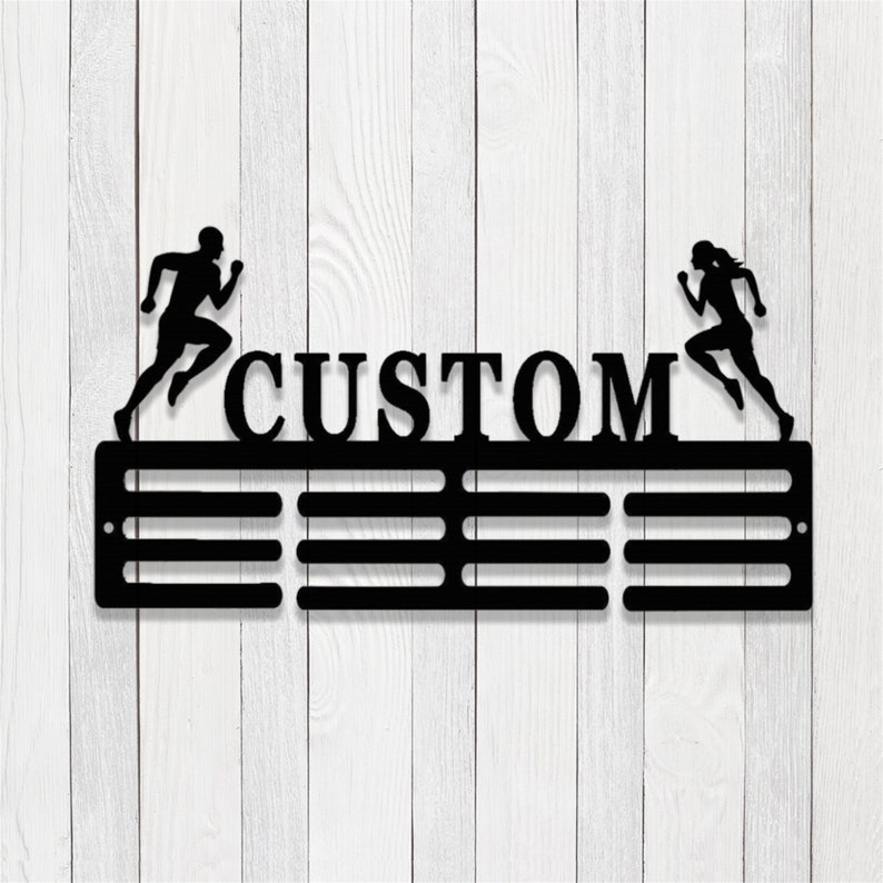 Personalized Running Award Medal Holder,custom Male and Female Runner ...
