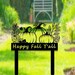 Personalized Fall Pumpkin Metal Garden Stake,pumpkin Garden Sign,custom ...