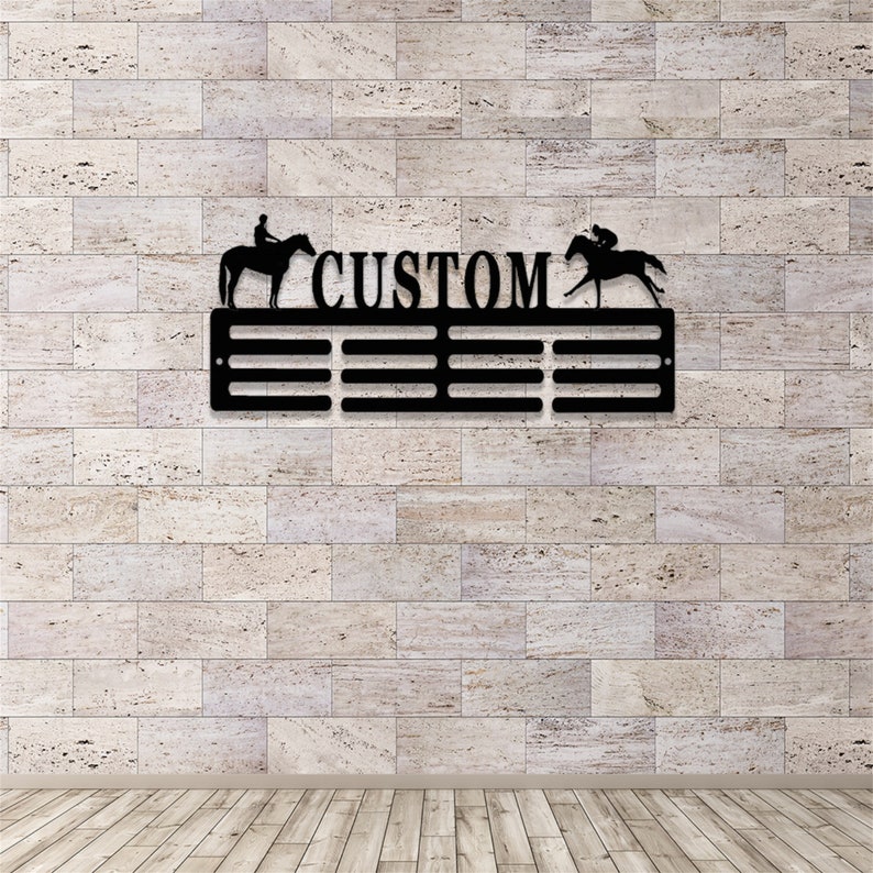 Personalized Horse Riding Medal Holder,custom Horse Name Medal Hanger ...