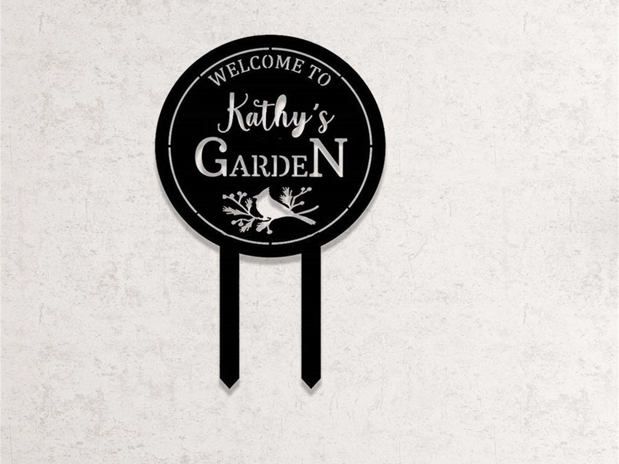 Personalized Garden Signcustom Garden Stake Metal Signgarden - Etsy