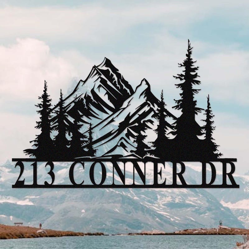 Metal Mountain Plaques - Etsy