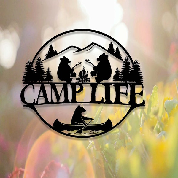 Bear Camp Sign - Etsy