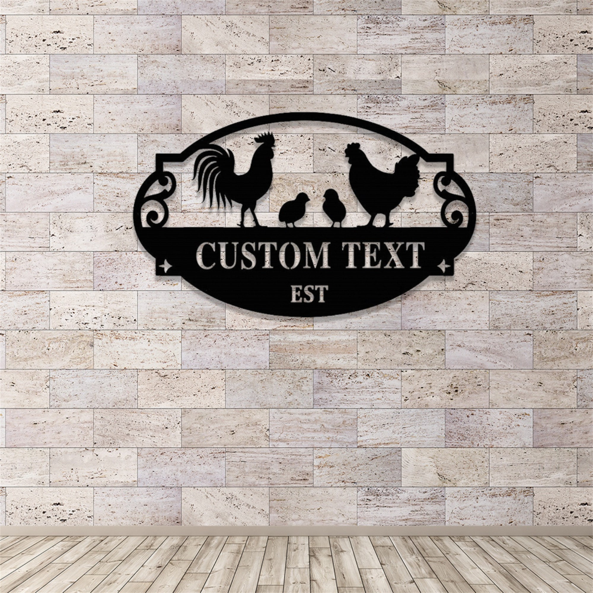 Custom Chicken Coop Sign,chicken Farm Metal Wall Art,chicken Sign,hen ...