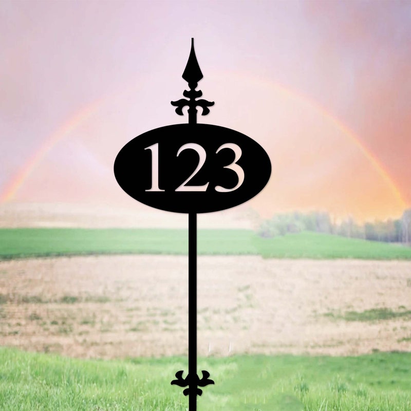 House Number Yard Sign - Etsy