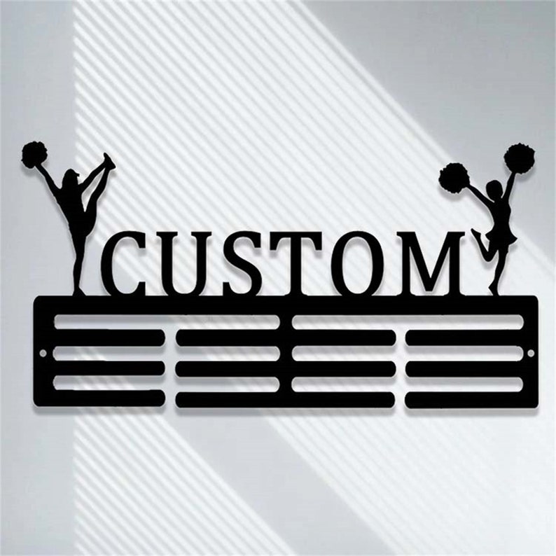 Personalized Cheerleader Name Medal Holdercustom Cheerleader - Etsy