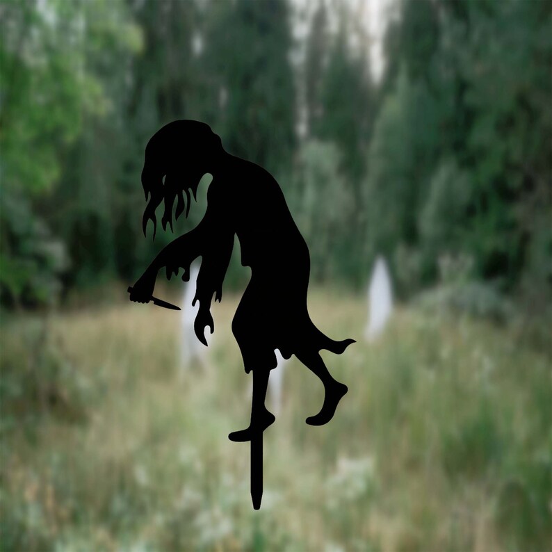 Halloween Zombie Kids Yard Stakeoutdoor Halloween - Etsy