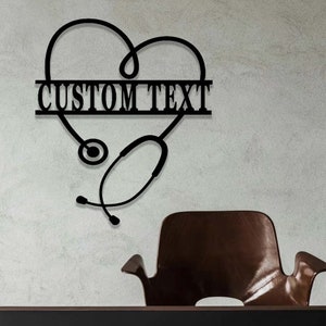 Personalized Nurse Metal Sign,nurse Decor,custom Nurse Name Sign,doctor ...
