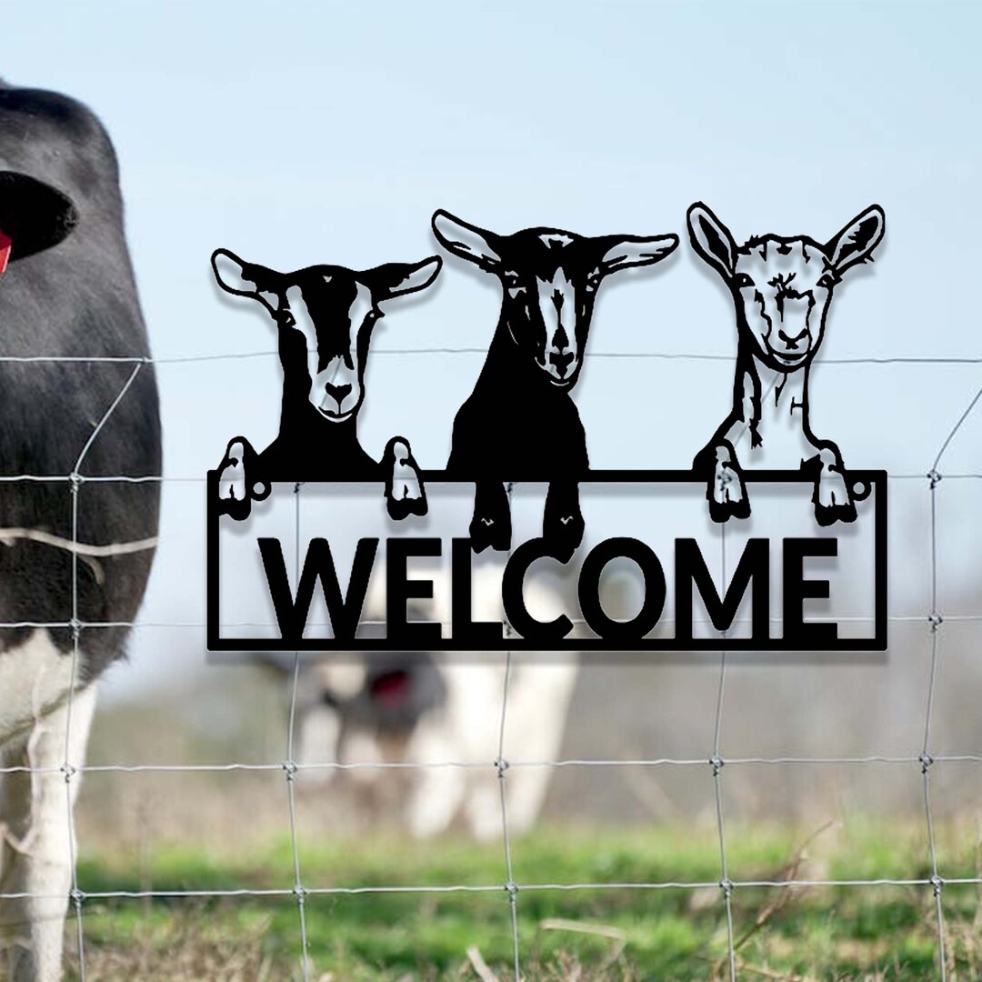 Custom Goat Farm Sign,farm Sign,metal Goat Sign,personalized Goat Ranch ...