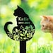 Custom Cat Memorial Stake,metal Cat Grave Marker,personalized Cat ...