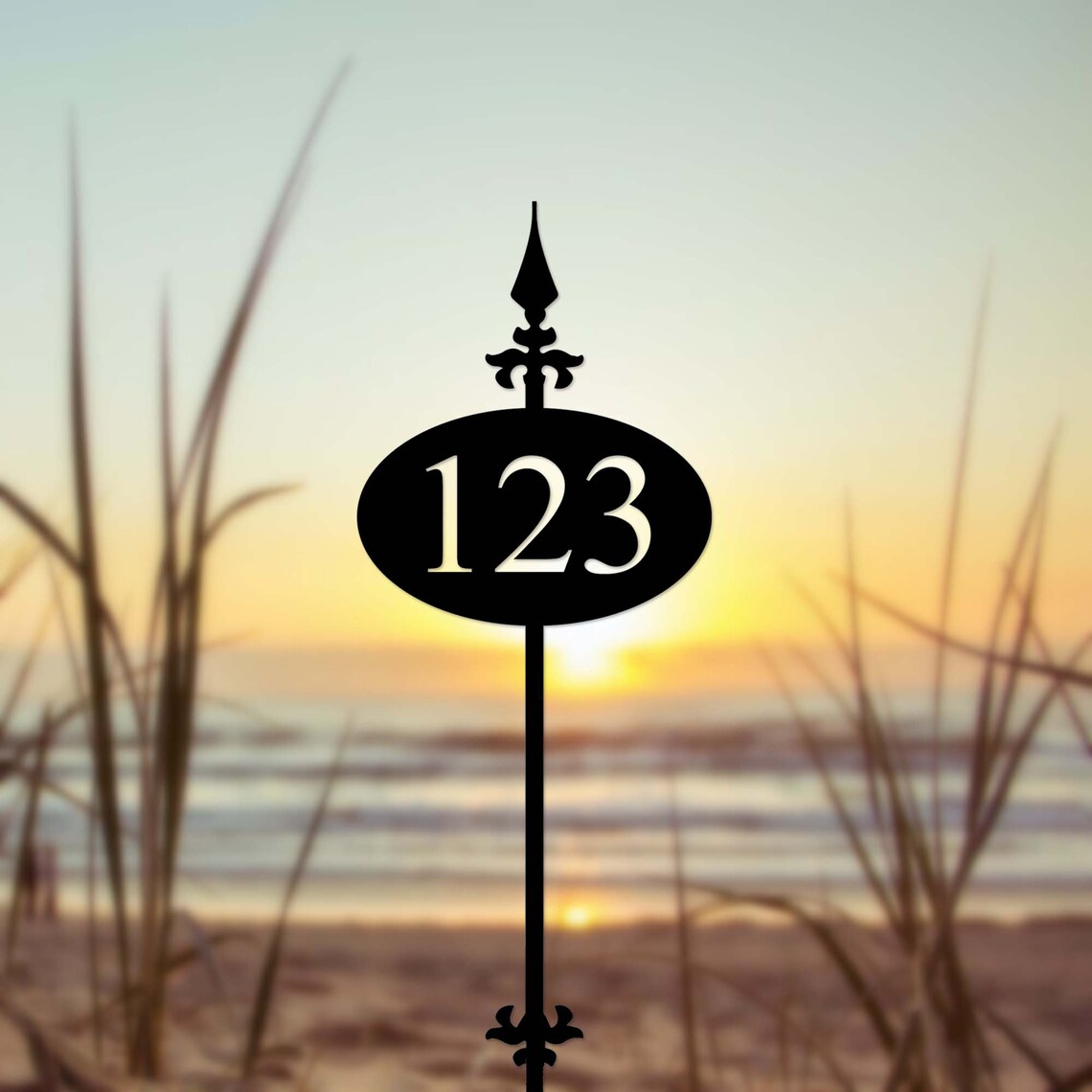 Custom House Number Sign for Yard,metal Address Sign,address Garden ...