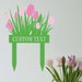 Custom Tulips Garden Sign With Stake,metal Tulip Garden Sign ...