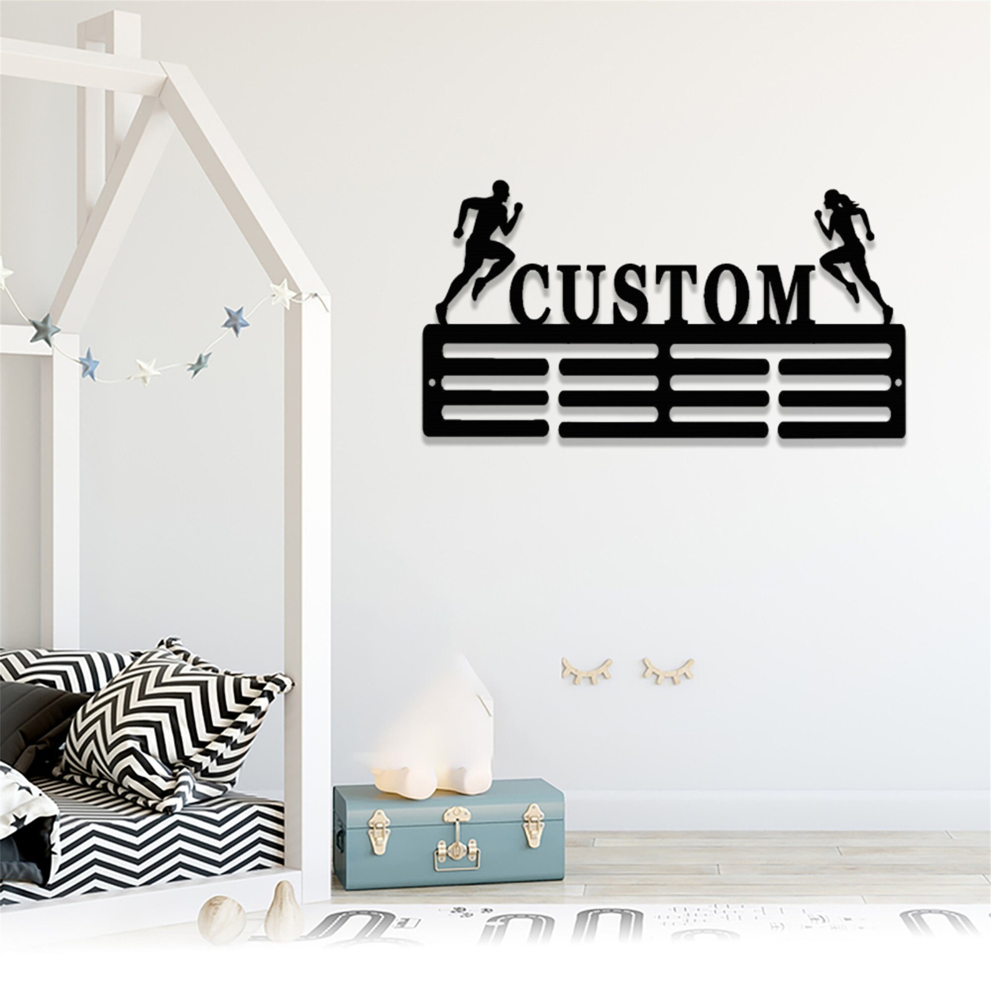 Personalized Running Award Medal Holder,custom Male and Female Runner ...