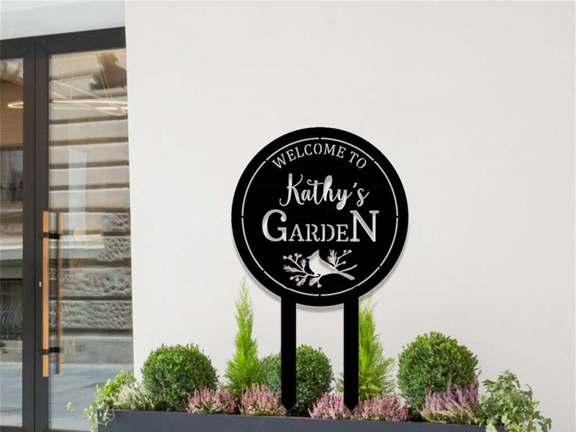 Personalized Garden Signcustom Garden Stake Metal Signgarden - Etsy