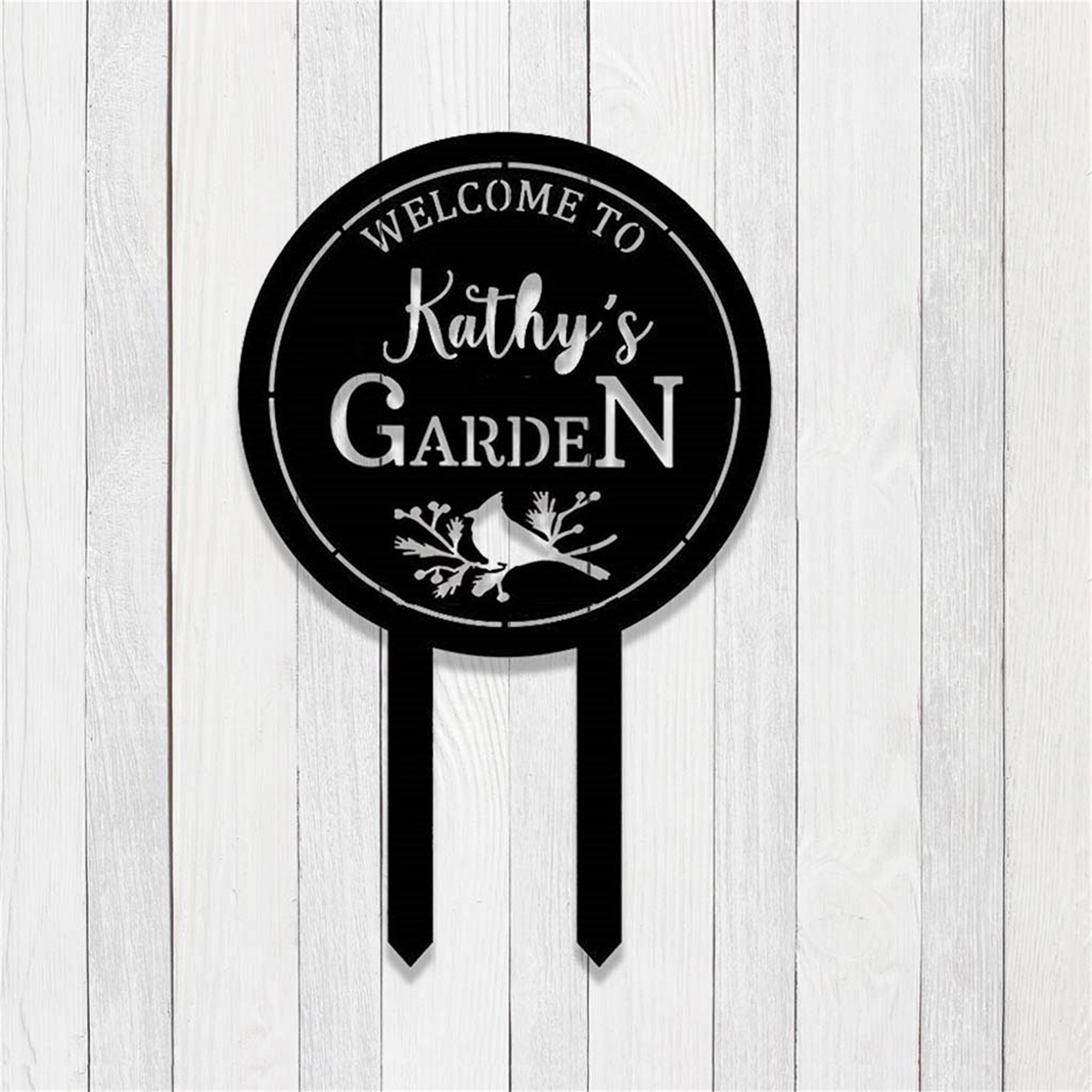 Personalized Garden Signcustom Garden Stake Metal Signgarden - Etsy
