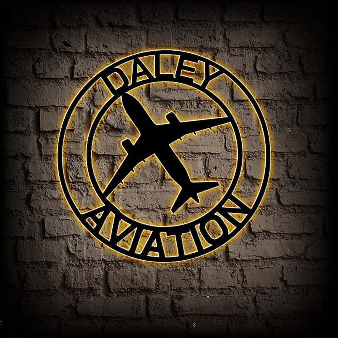 Personalized Airplane Metal Signled Airplane Metal Wall - Etsy