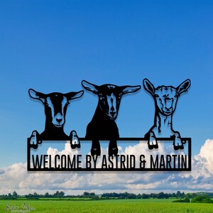Custom Goat Farm Signfarm Signmetal Goat Signpersonalized - Etsy