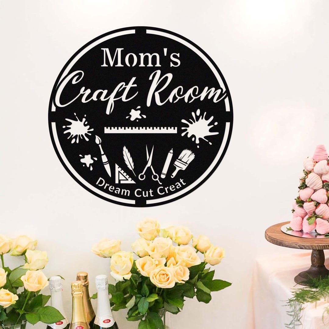 Custom Craft Room Sign,creative Room Decor,personalized Crafting Sign ...