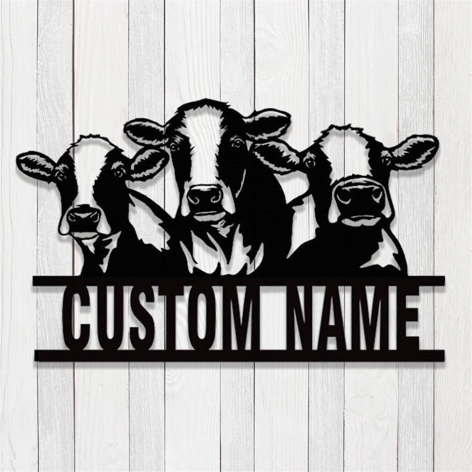 Cow Metal Sign Personalizedcow Cattle Metal Wall Artcustom - Etsy