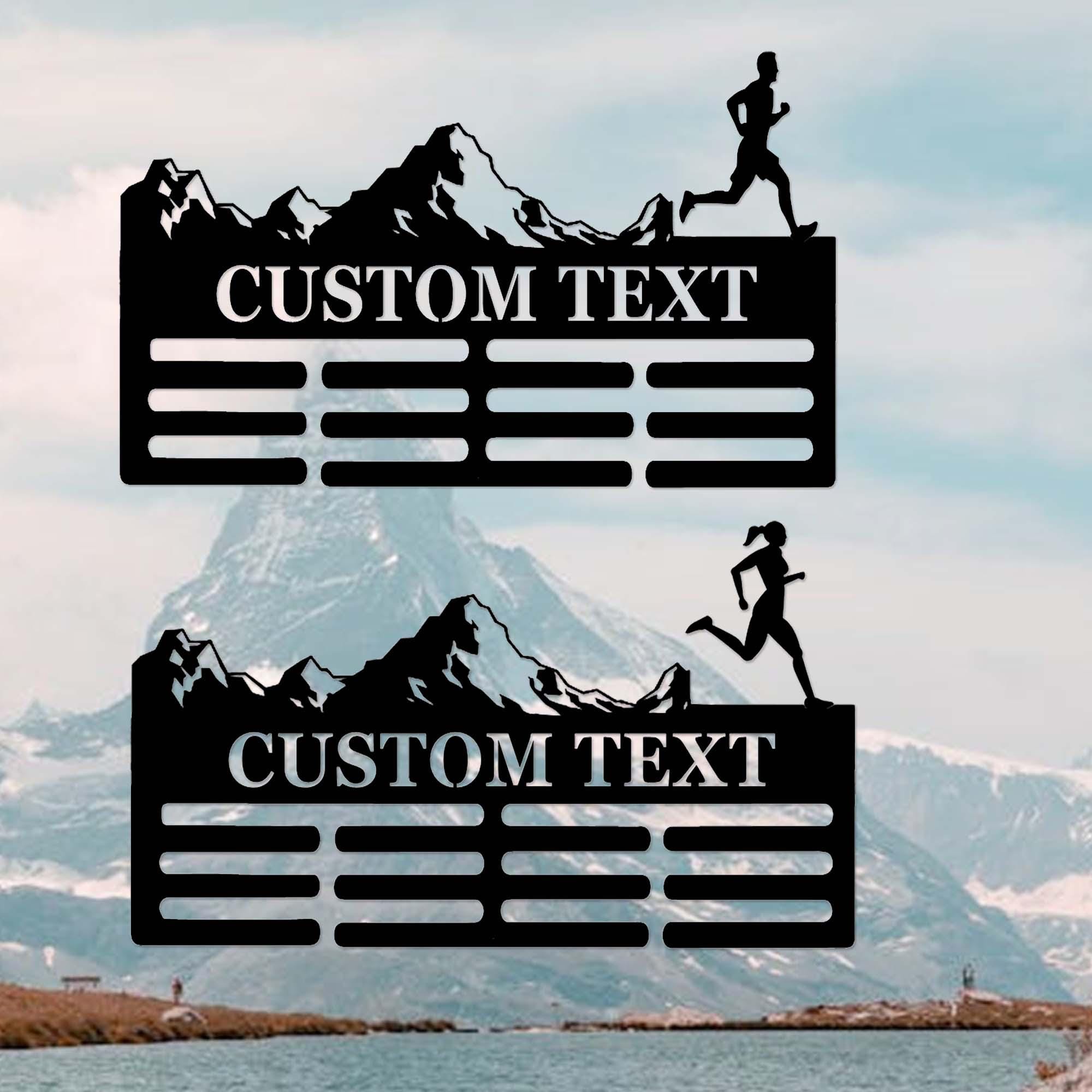 Personalized Trail Runner Medal Holder,custom Male Female Runner Name ...