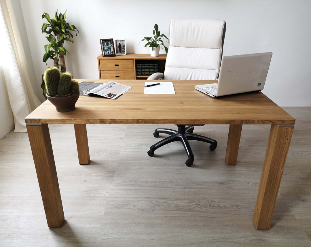 Solid Wood Office Table/ Ref. 0046 / Designed and Manufactured in ...