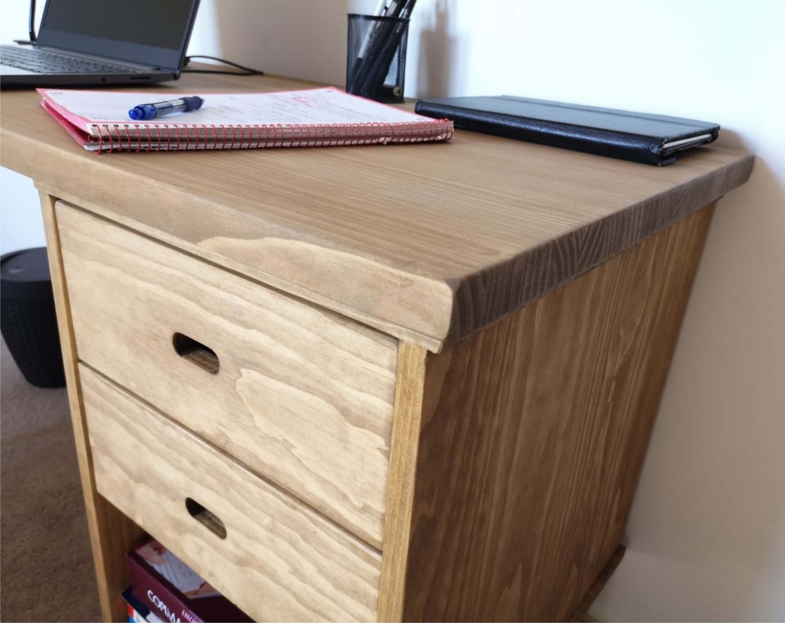 Desk / Computer Desk / Solid Wood / Office Table / Desk / Ref. - Etsy