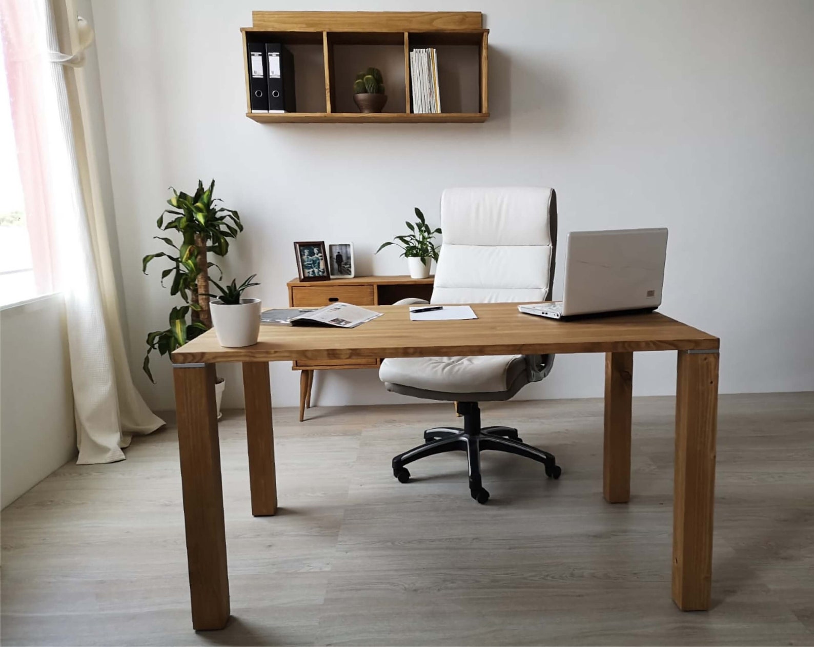 Solid Wood Office Table/ Ref. 0046 / Designed and Manufactured - Etsy