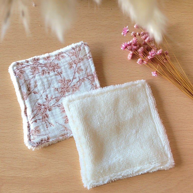 Lingettes lavables en gaze de coton et micro éponge bambou , douces et ...