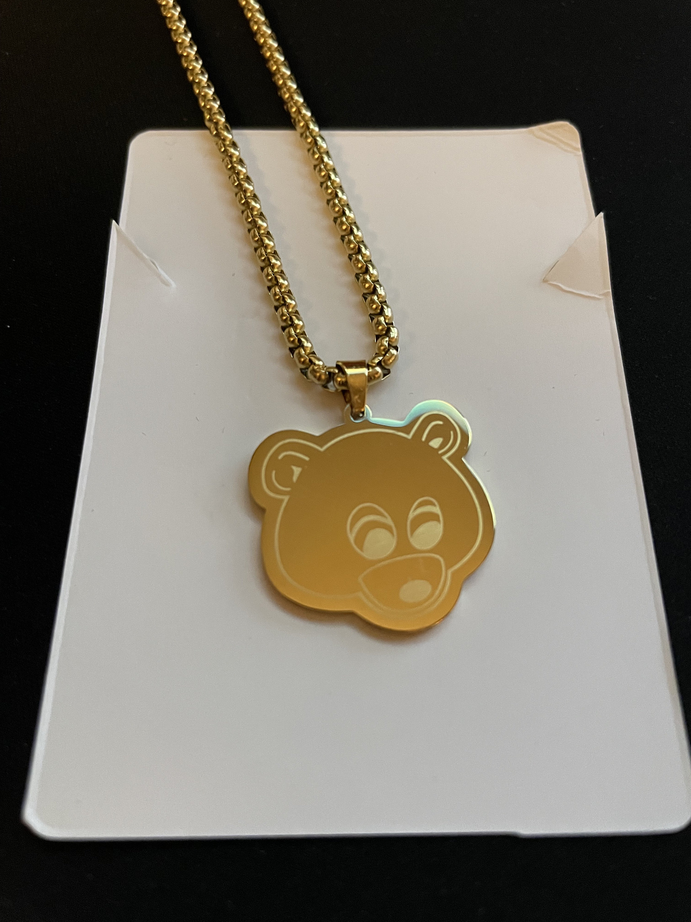 Kanye West Graduation College Dropout Bear Pendant Necklace - Etsy