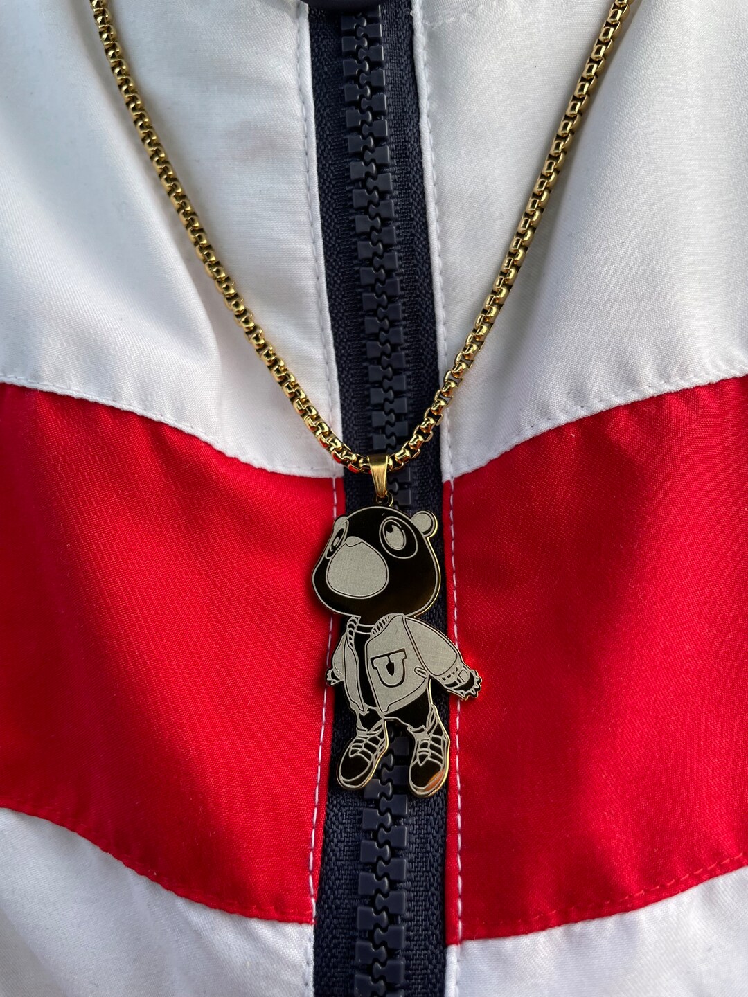 Kanye West Graduation College Dropout Bear Pendant Necklace - Etsy