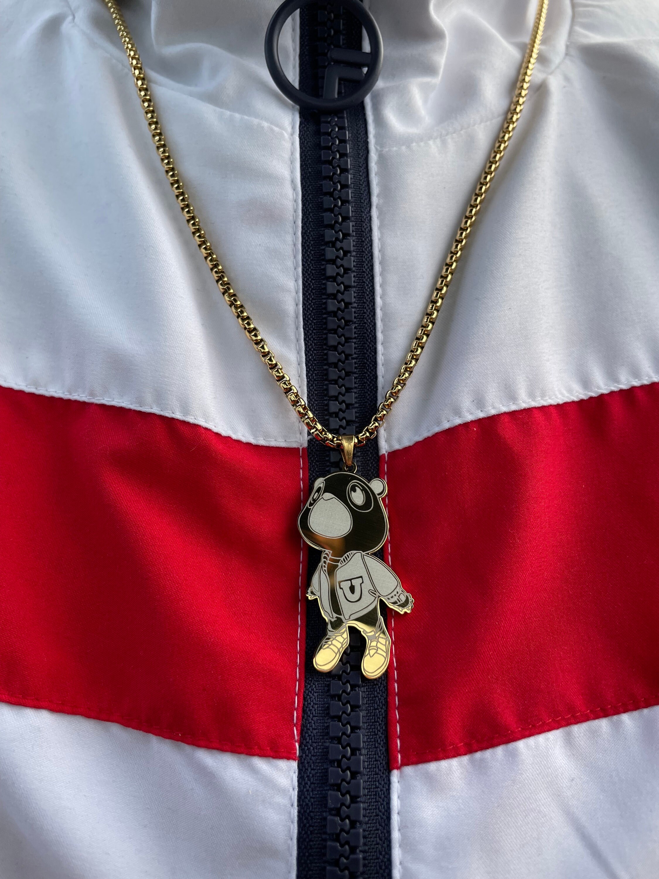 Kanye West Graduation College Dropout Bear Pendant Necklace - Etsy