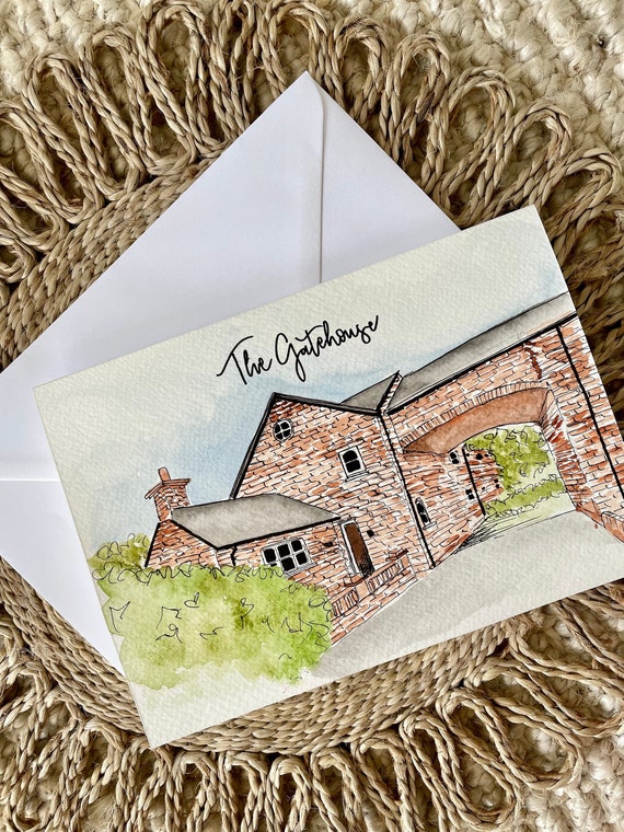 Personalised New Home Card / New Home Drawing Card / House - Etsy