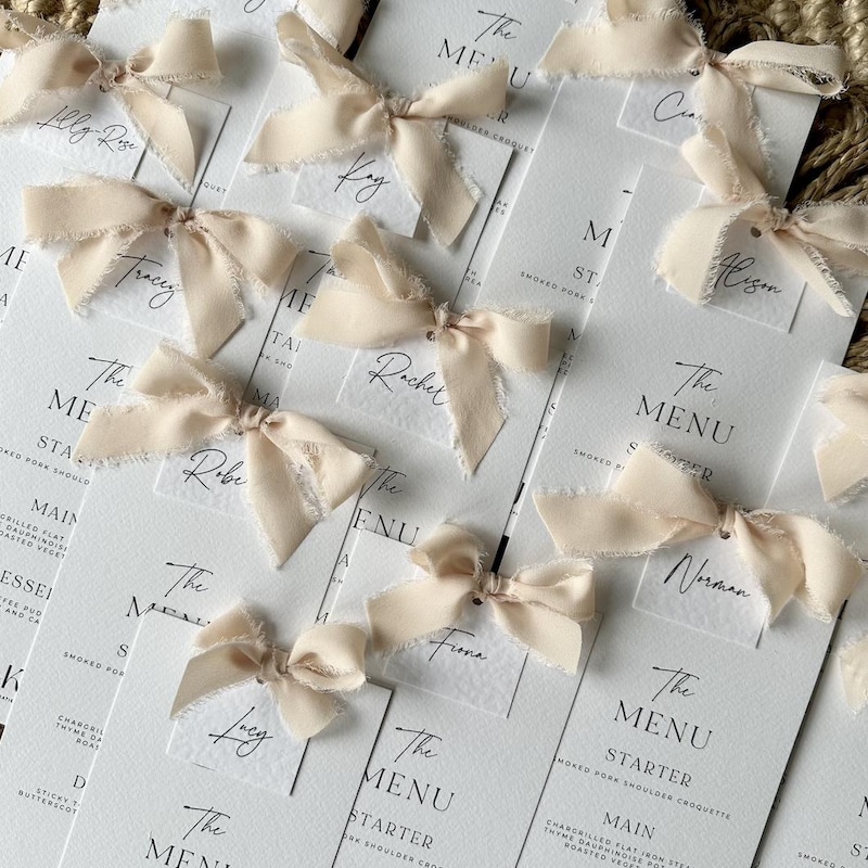 Custom Wedding Menus - Etsy