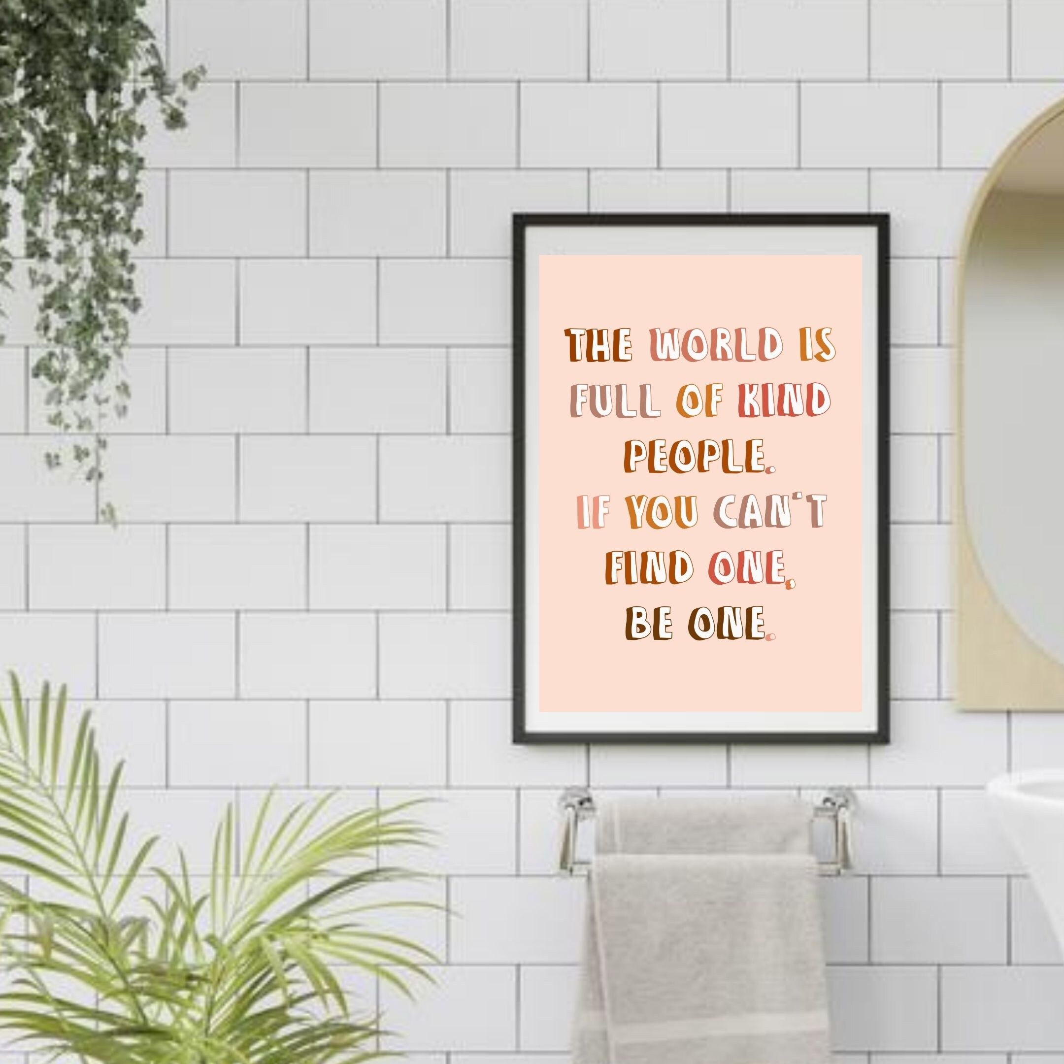 Be Kind Quote Print / Be Kind Home Print / Happiness Quote Print ...