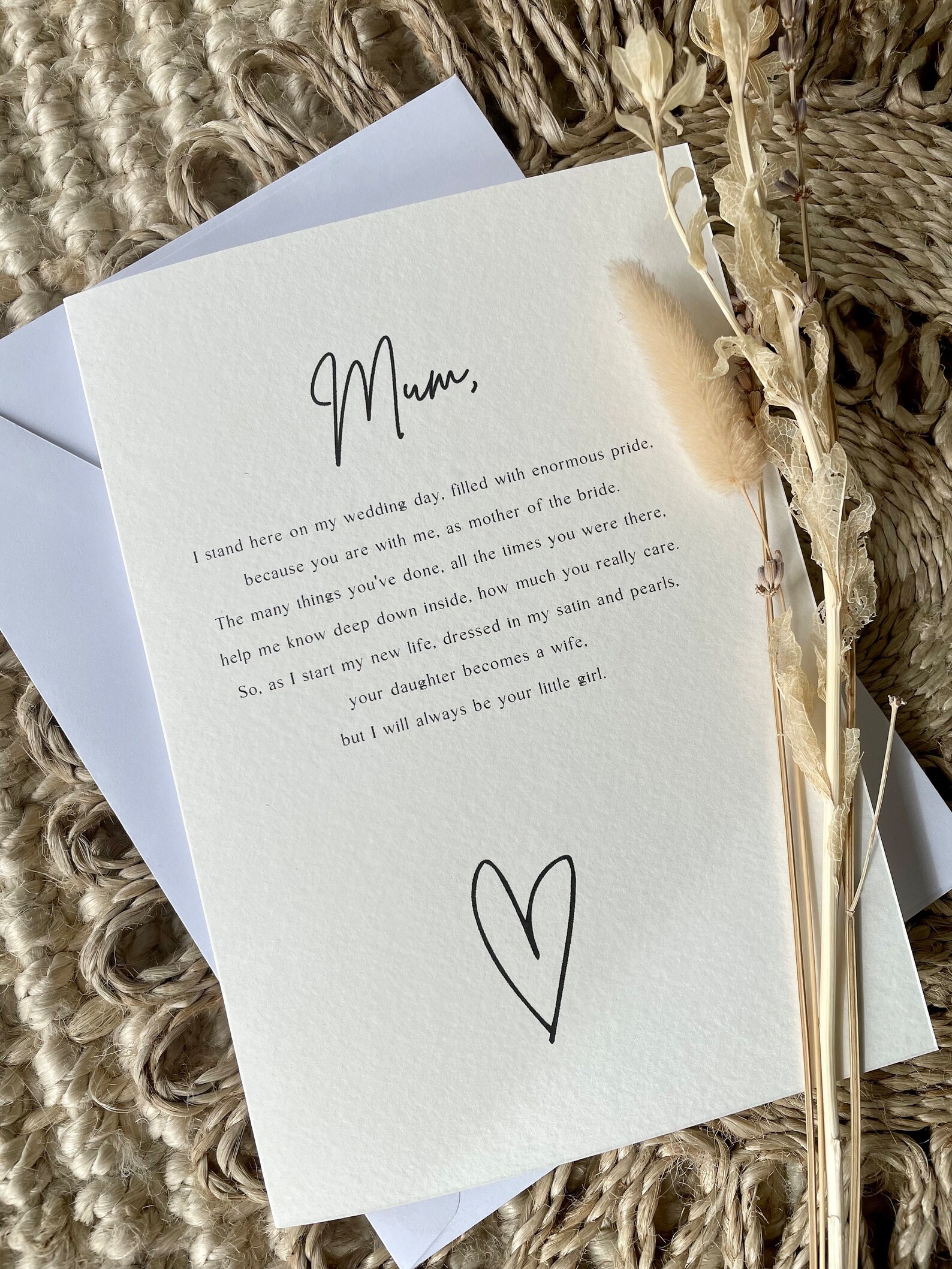 Personalised Card for Mother of the Bride / Mother of the Bride Card ...