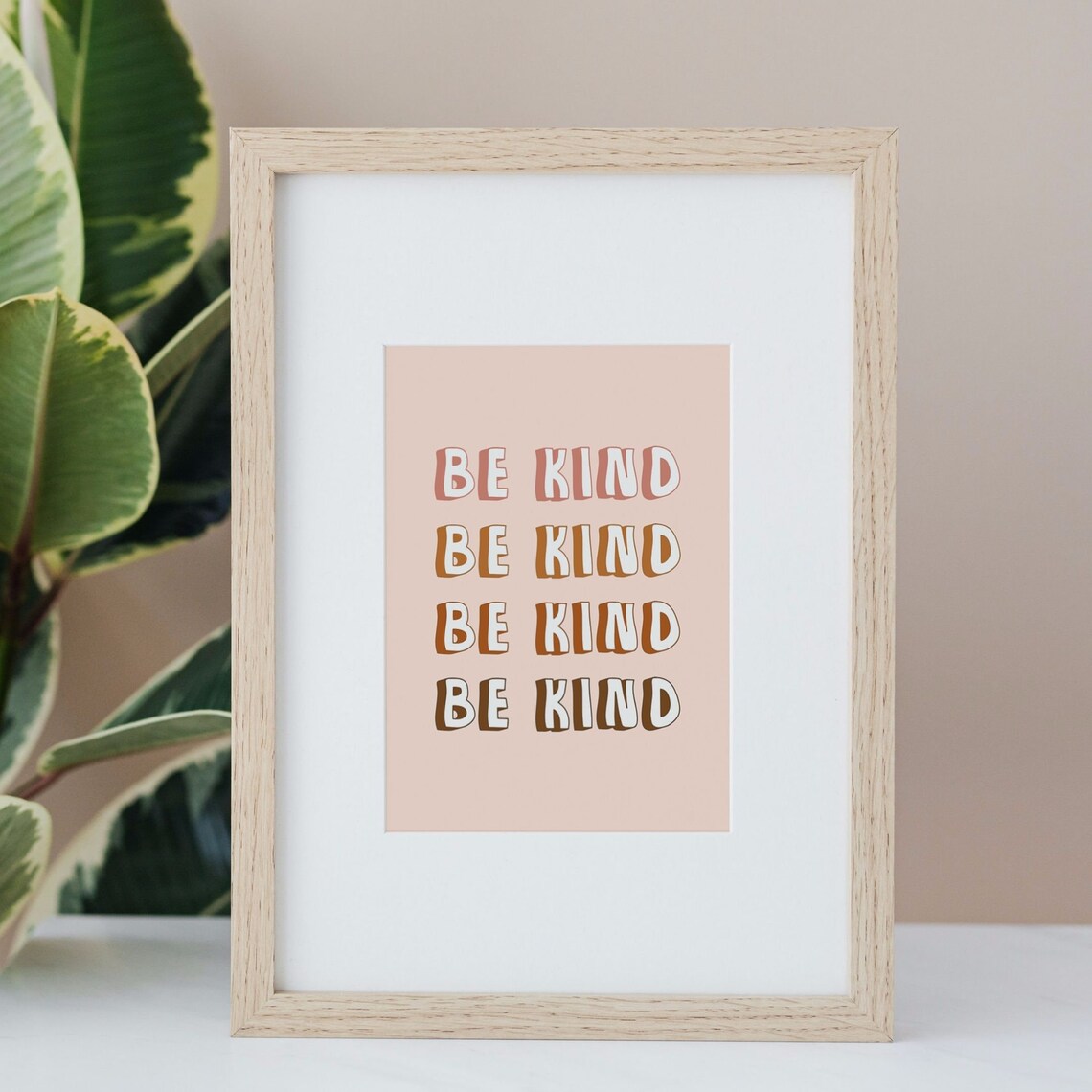 Be Kind Quote Print / Be Kind Home Print / Happiness Quote | Etsy
