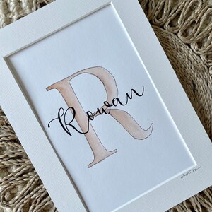 Hand Painted Personalised Letter Name Art / New Baby Gift ...